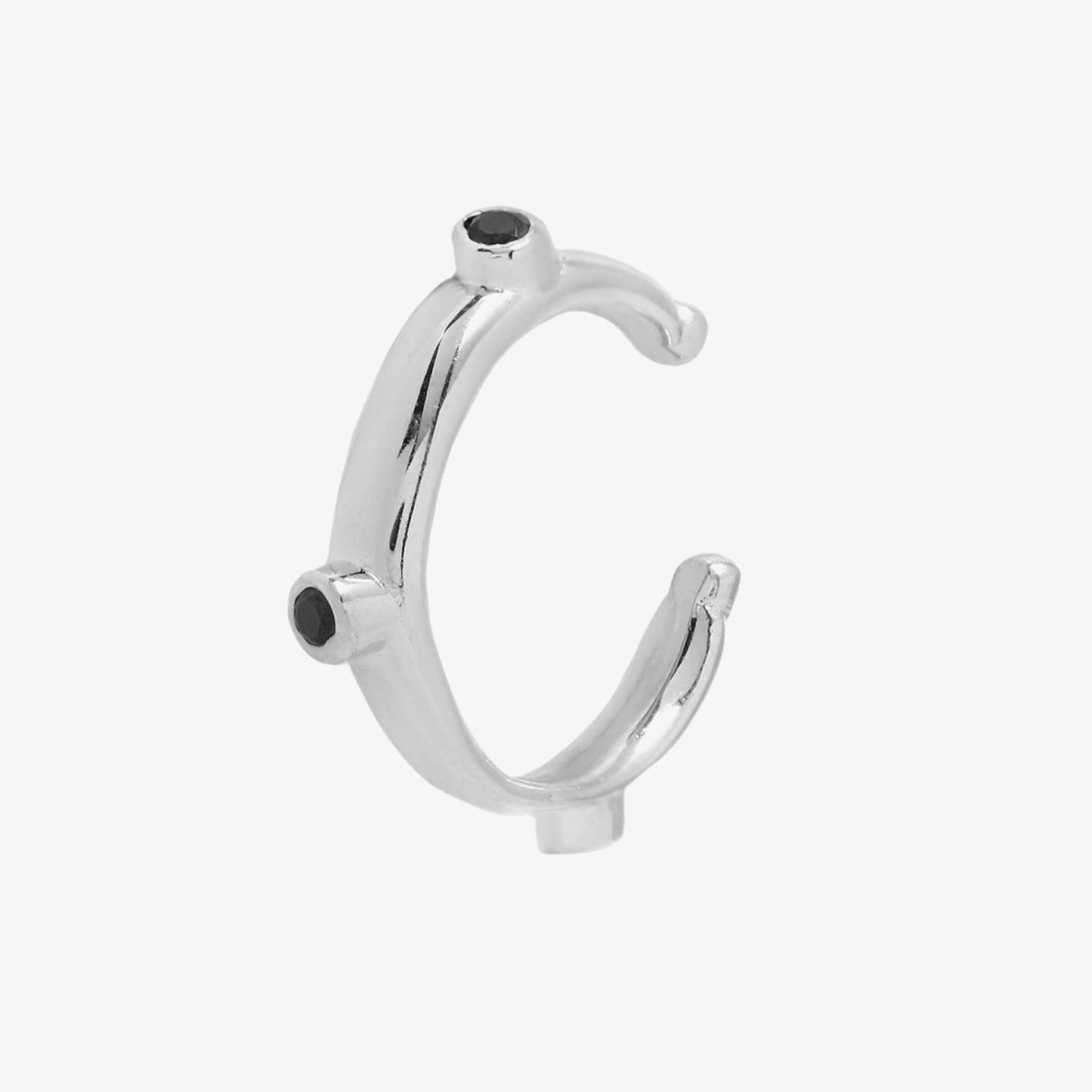 Dot Earcuff in Black Spinel – Studio Grun